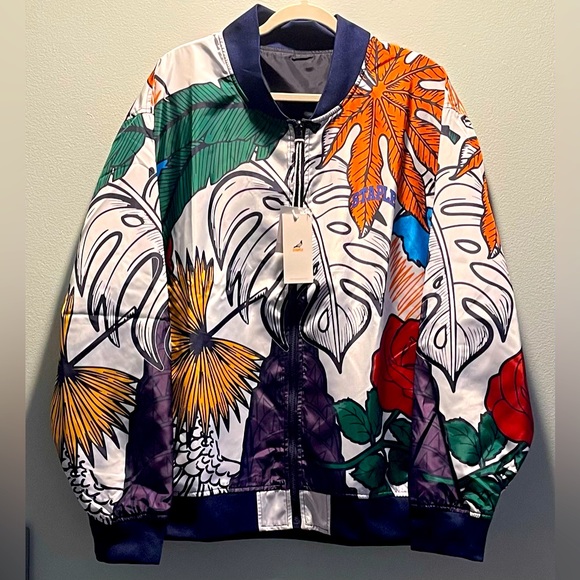 Staple | Jackets & Coats | Nwt Jeff Staple Navytropical Reversible ...